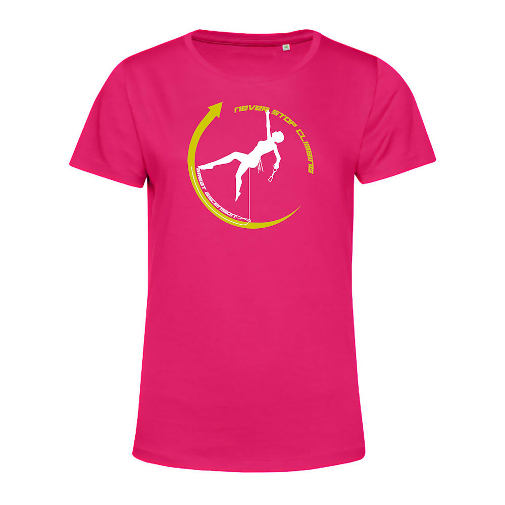 T-shirt grimpeuse GREAT ASCENSION "NEVER STOP CLIMBING" - creationshop
